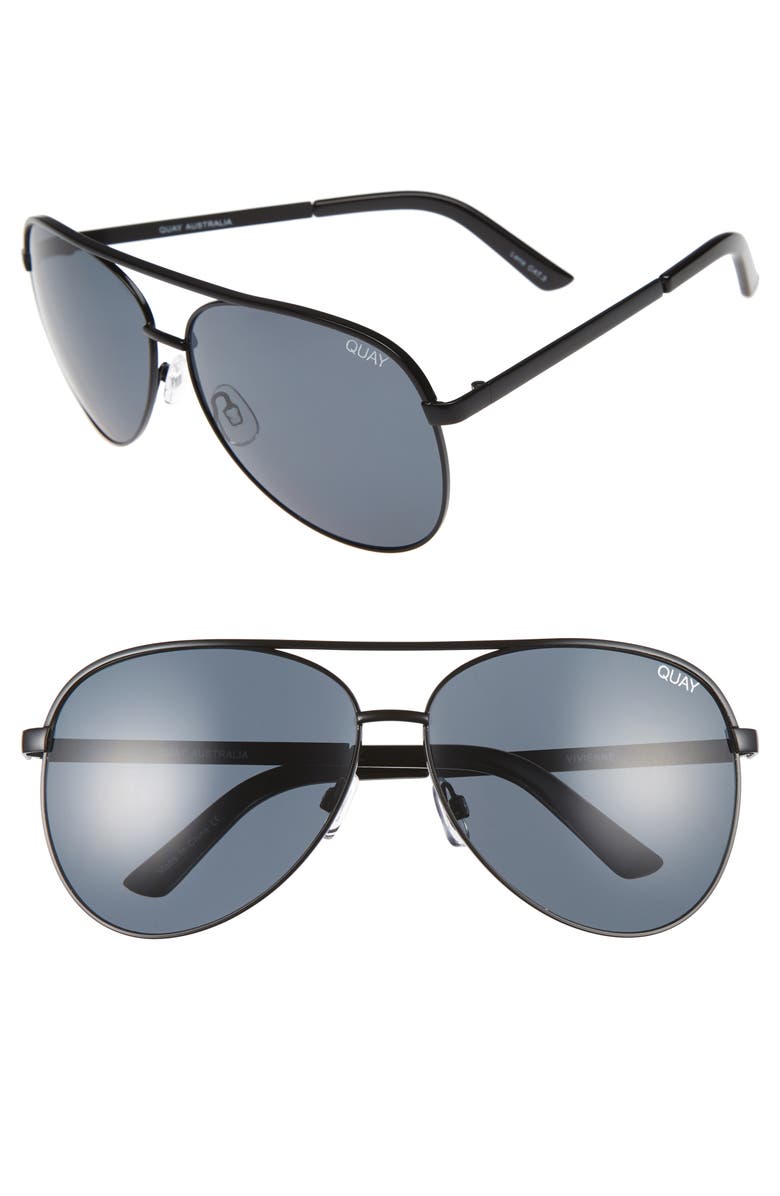 Quay Australia Vivienne 64mm Aviator Sunglasses Nordstrom