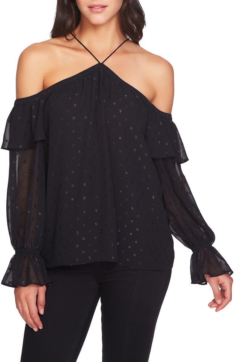 1state Cold Shoulder Halter Top Nordstrom