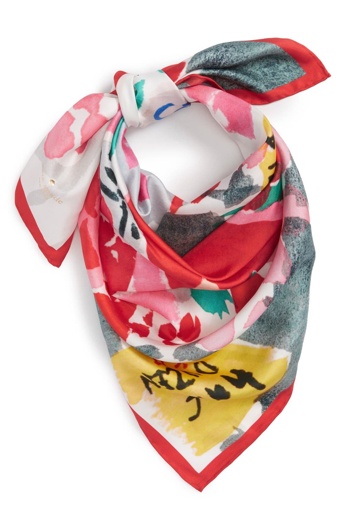 kate spade new york 'bella' silk square scarf | Nordstrom