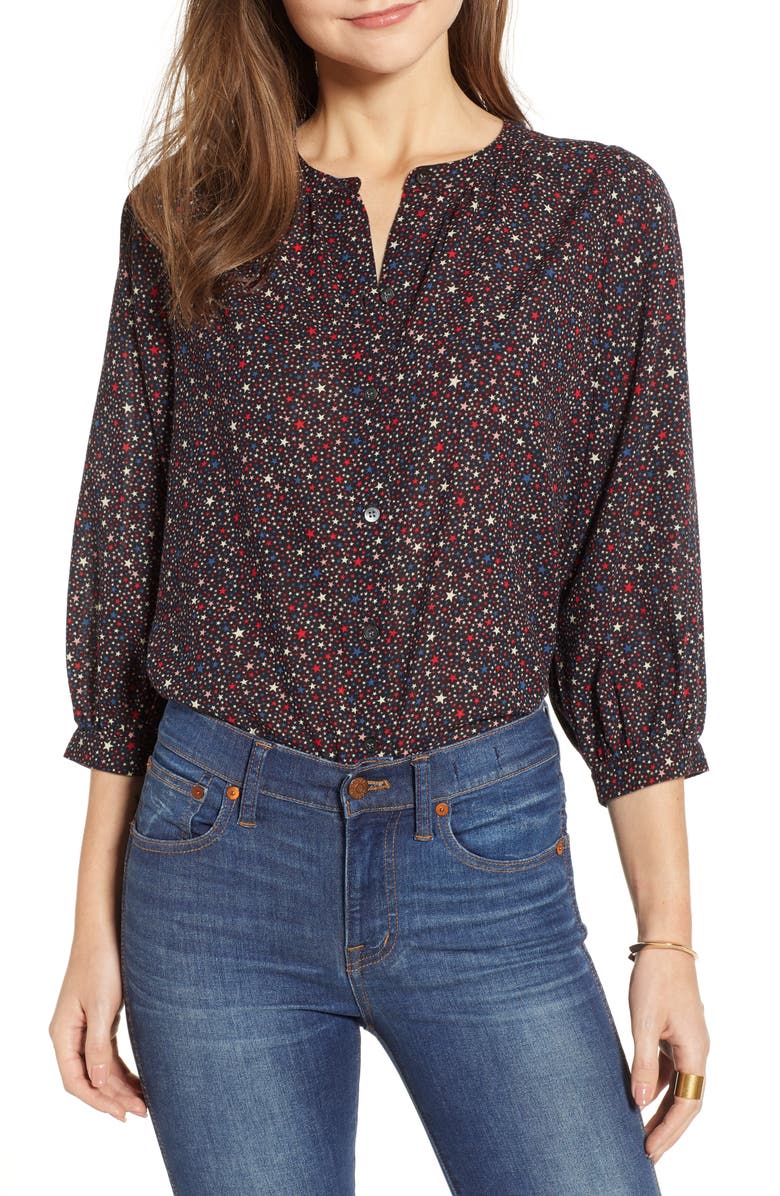 Madewell Starry Night Peasant Top Regular And Plus Size Nordstrom