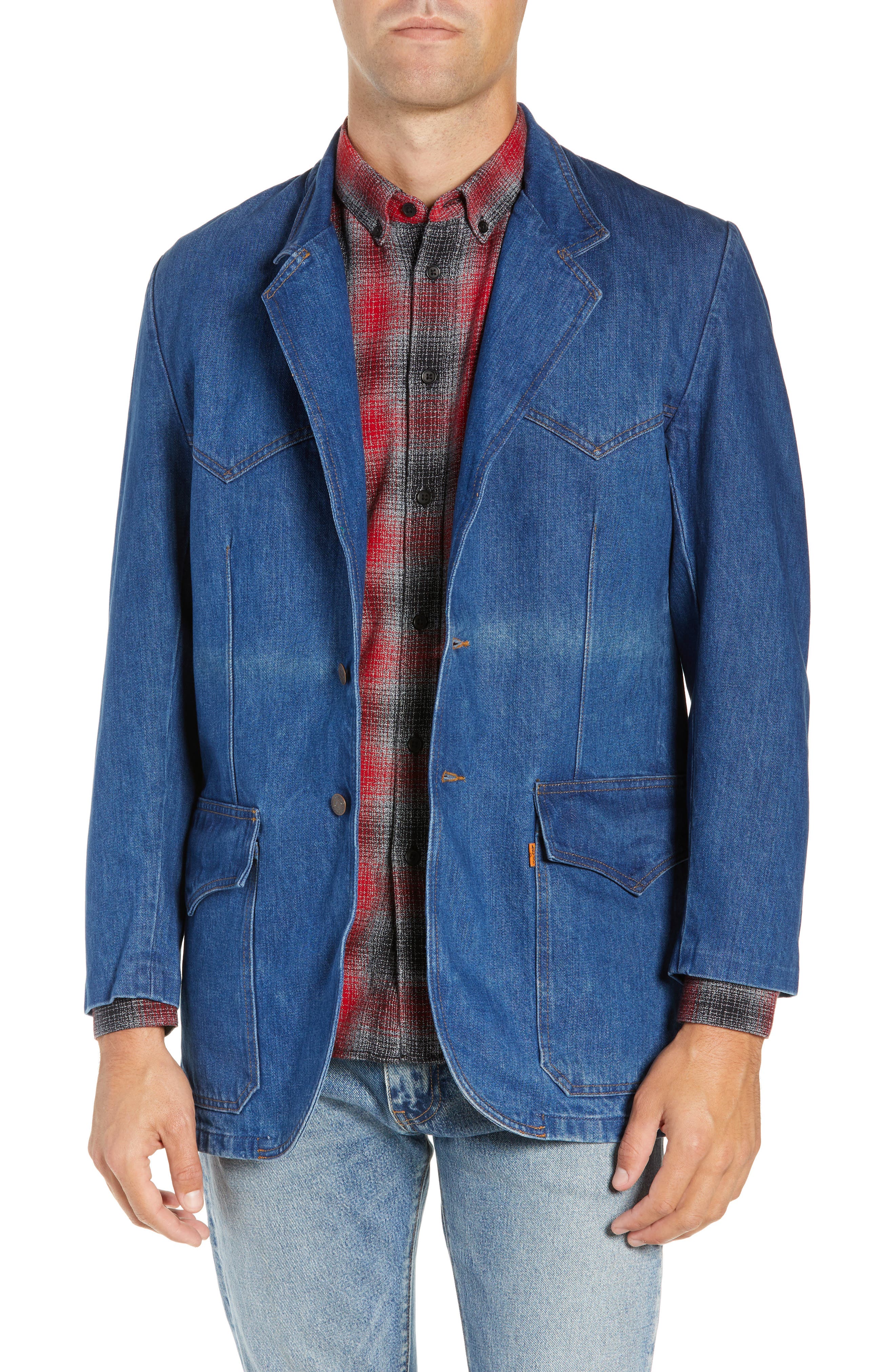 Men's Denim Sport Coat Blazer at David Frakes blog