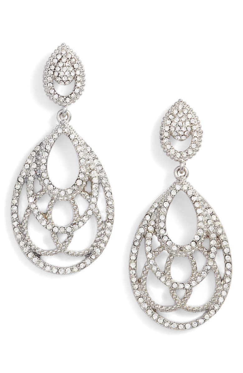Jenny Packham Openwork Crystal Drop Earrings | Nordstrom Jenny Packham Openwork Crystal Drop Earrings | Nordstrom
