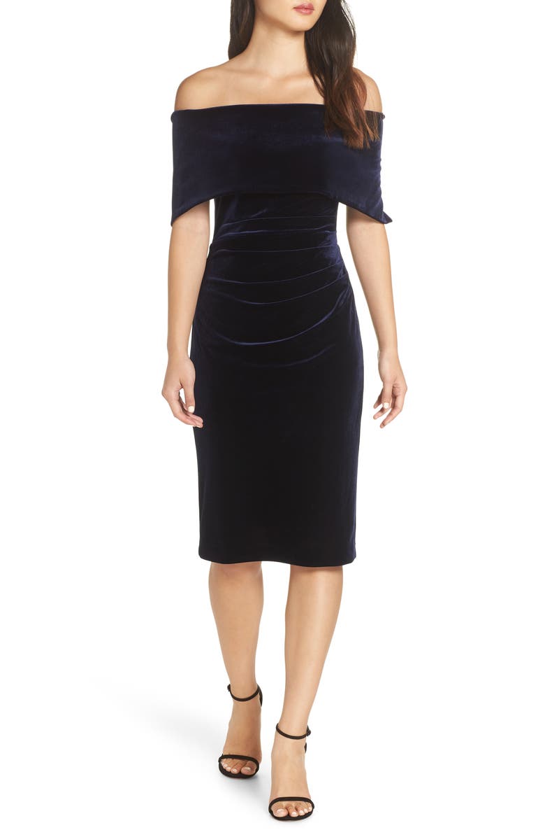 Vince Camuto Velvet Off The Shoulder Dress Nordstrom