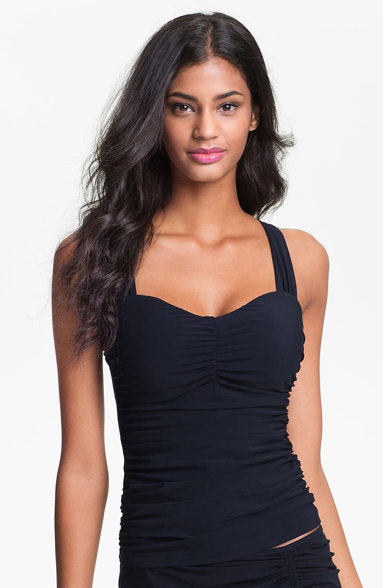 Profile By Gottex Tutti Frutti Shirred Underwire Tankini Top D And E