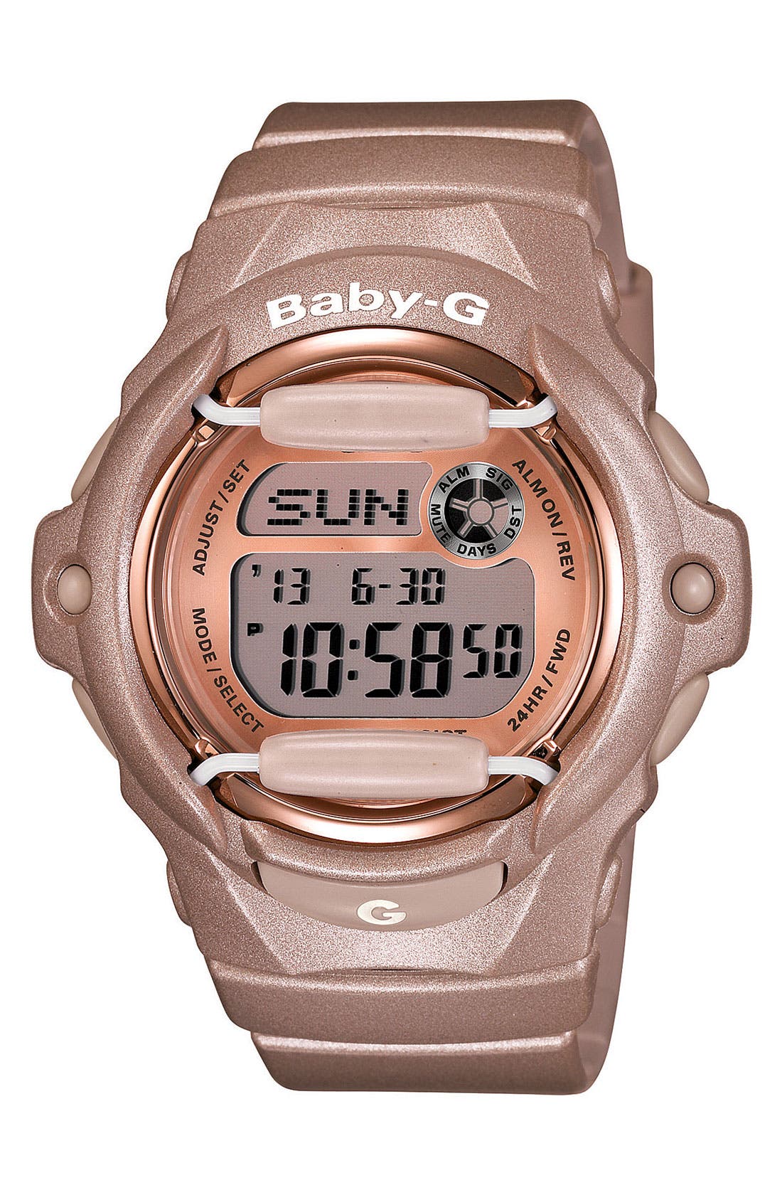 Baby-G Pink Dial Digital Watch, 46mm x 42mm | Nordstrom