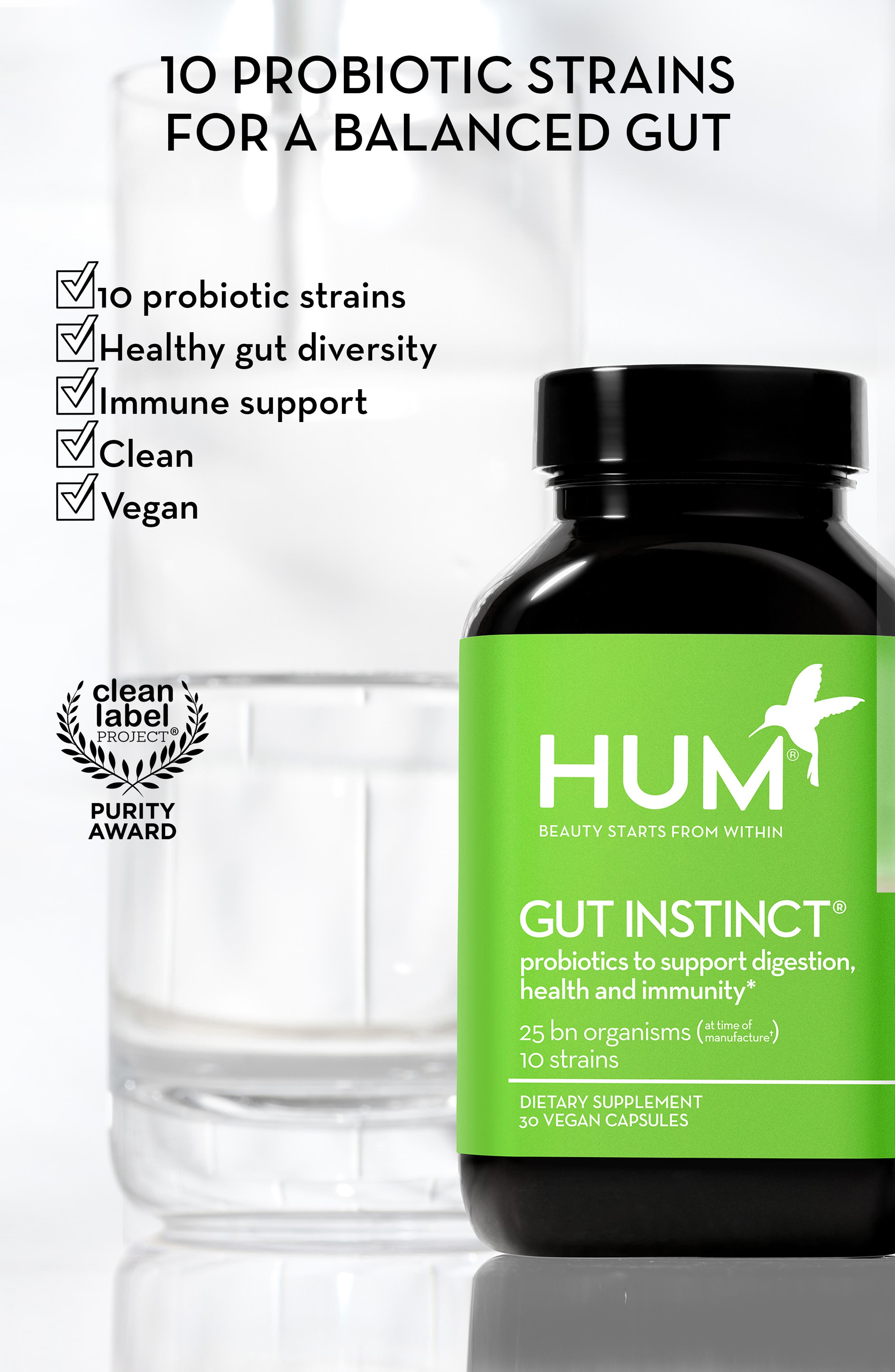 Hum Nutrition Gut Instinct™ Probiotic Dietary Supplement | Nordstrom