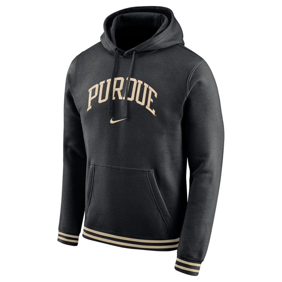 Nike Men's Nike Black Purdue Boilermakers Sketch Retro Pullover Hoodie ...