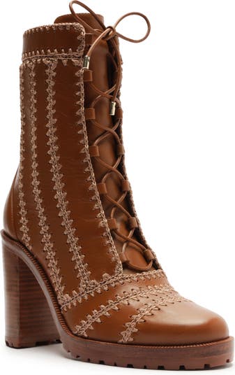 Alexandre Birman Regina Block Heel Combat Boot (Women) | Nordstrom