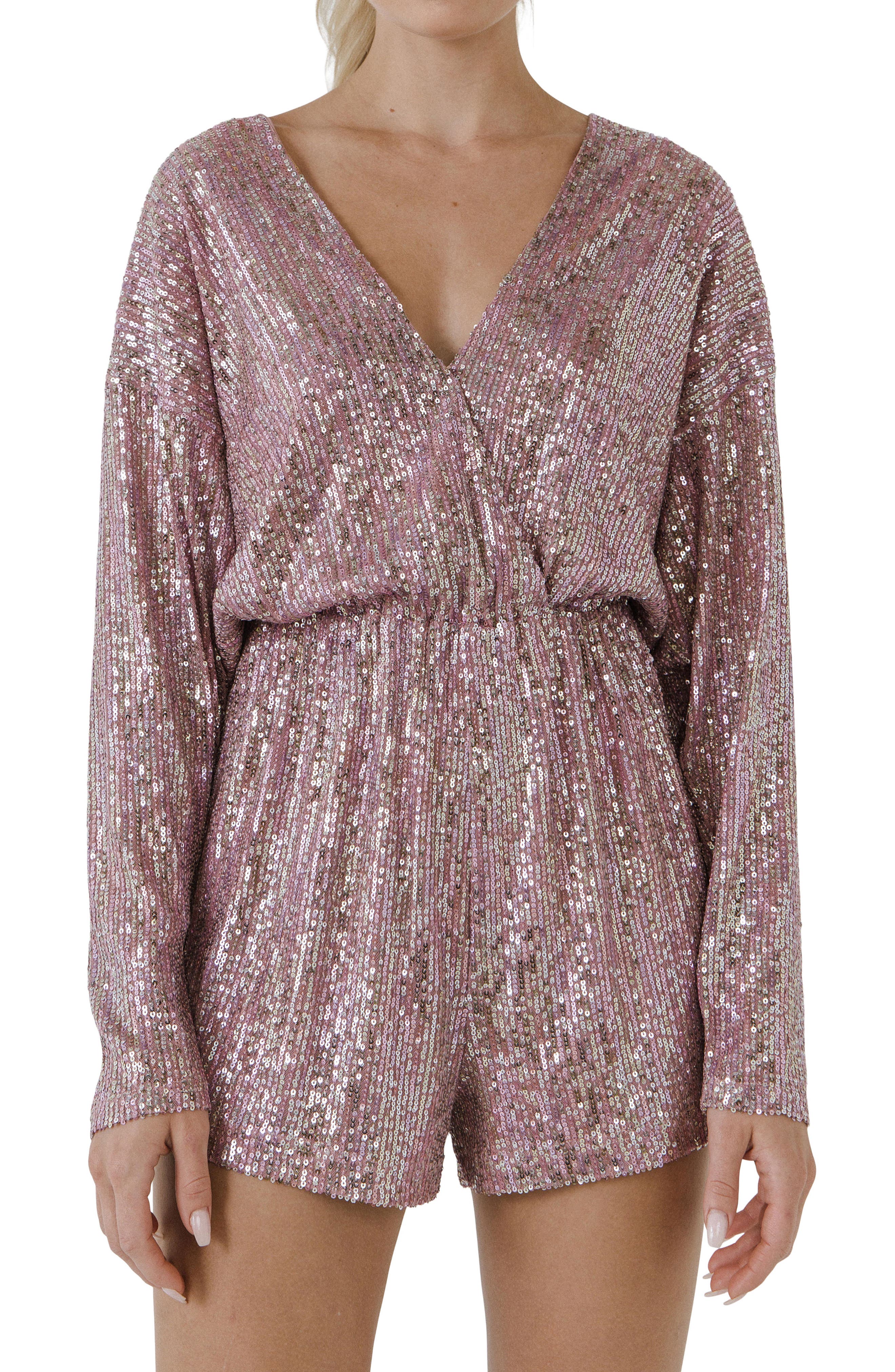 Endless Rose Sequin Romper