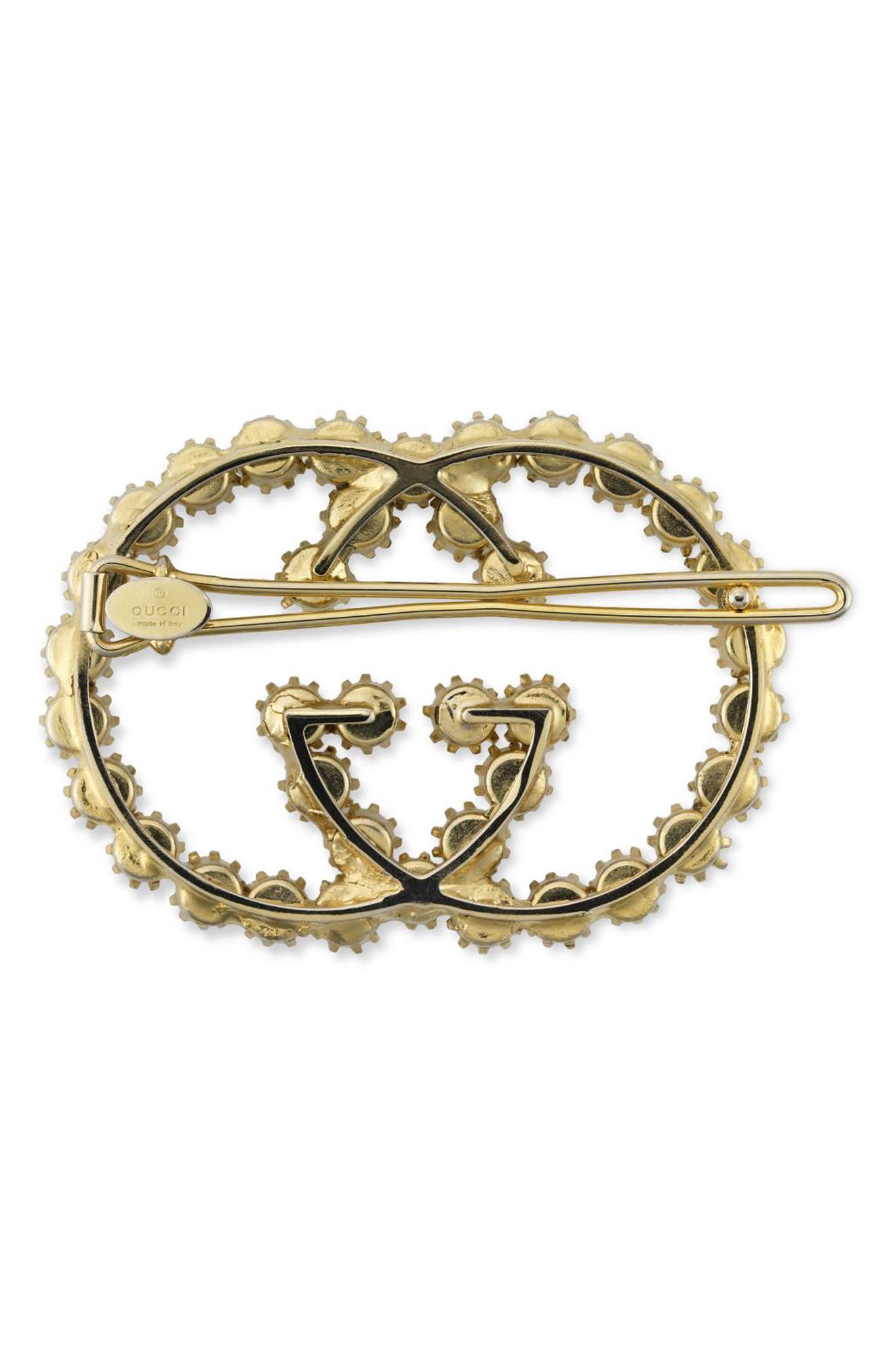 Gucci Crystal Interlocking-G Hair Clip | Nordstrom