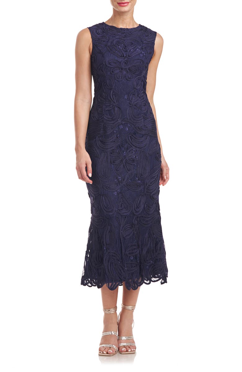JS Collections Meli Soutache Cocktail Midi Dress | Nordstrom