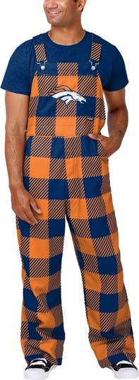 FOCO Men's FOCO Navy Denver Broncos Big Logo Plaid Overalls | Nordstrom