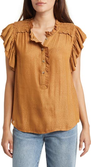 Wit & Wisdom Double Ruffle Top | Nordstromrack