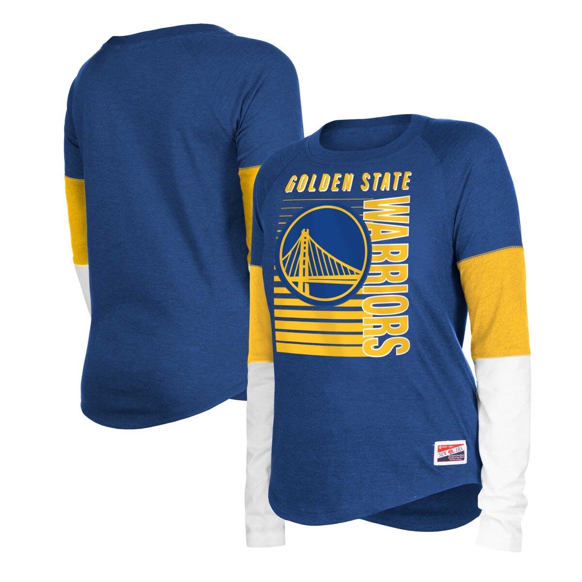 New Era Women's New Era Royal Golden State Warriors Colorblock Raglan ...