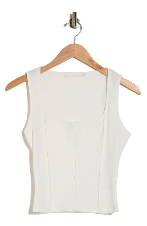 Lush Seam Detail Tank In Off White | ModeSens