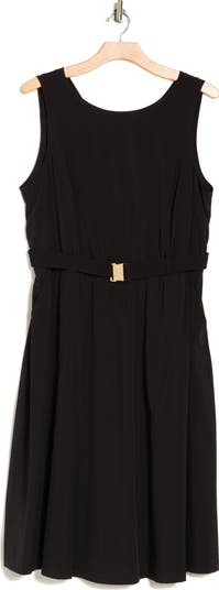 Calvin Klein Commuter Sleeveless Belted Midi Dress Nordstromrack