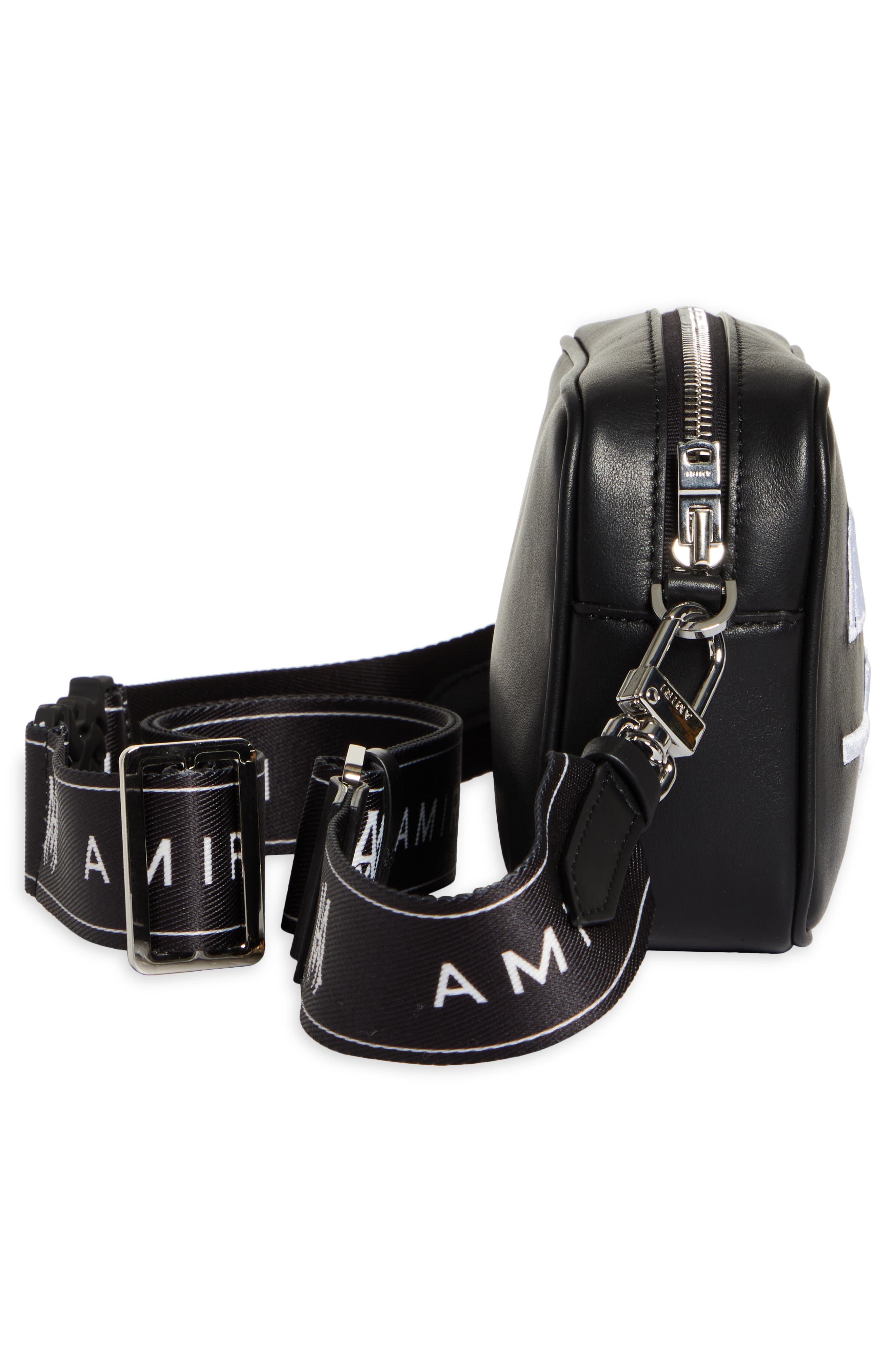 AMIRI Monogram Logo Leather Camera Bag | Nordstrom
