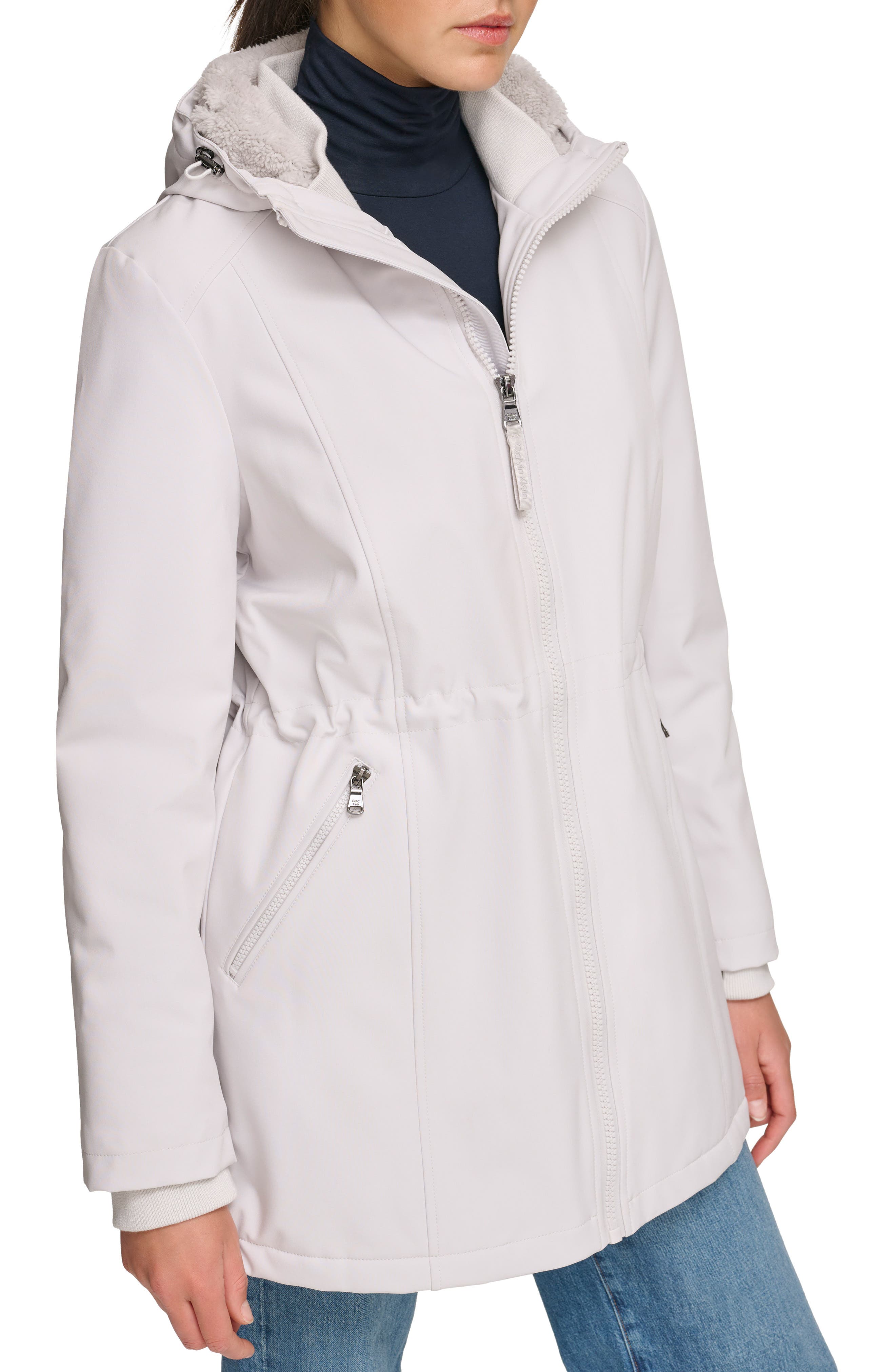 Calvin Klein High Pile Fleece Lined Softshell Jacket | Nordstromrack