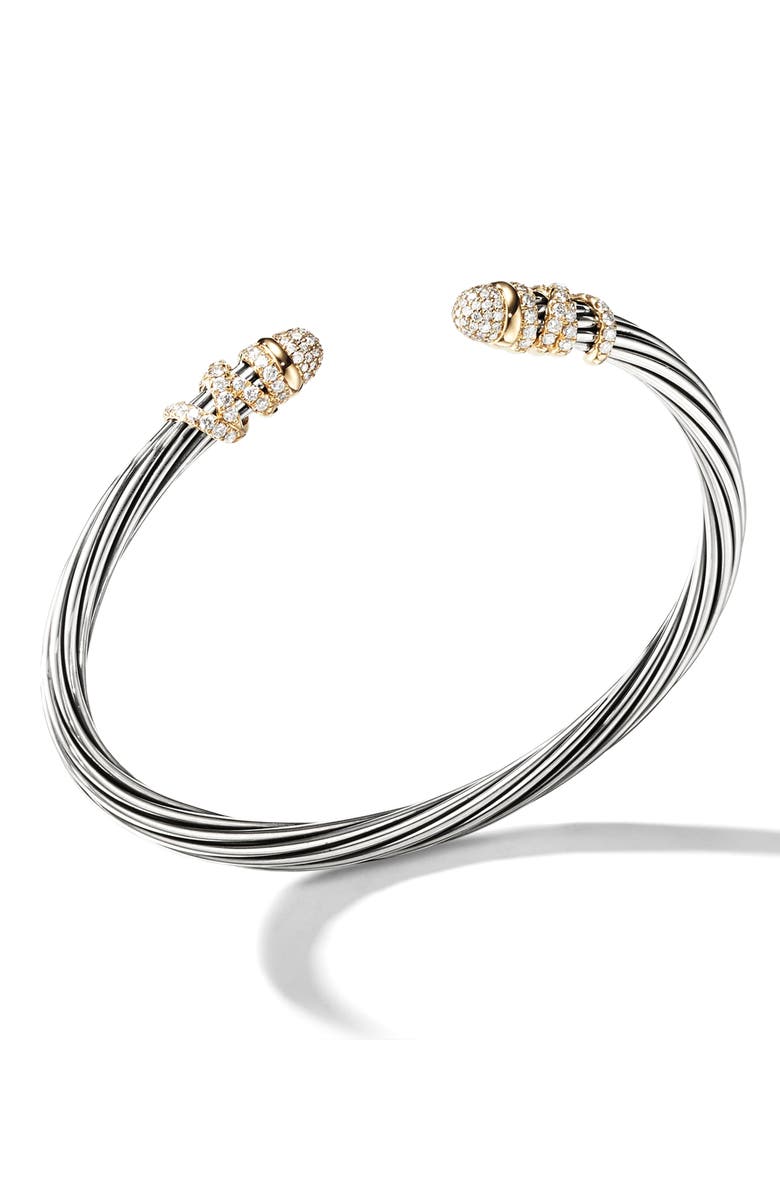 David Yurman Helena Bracelet in Sterling Silver with 18K Gold ...