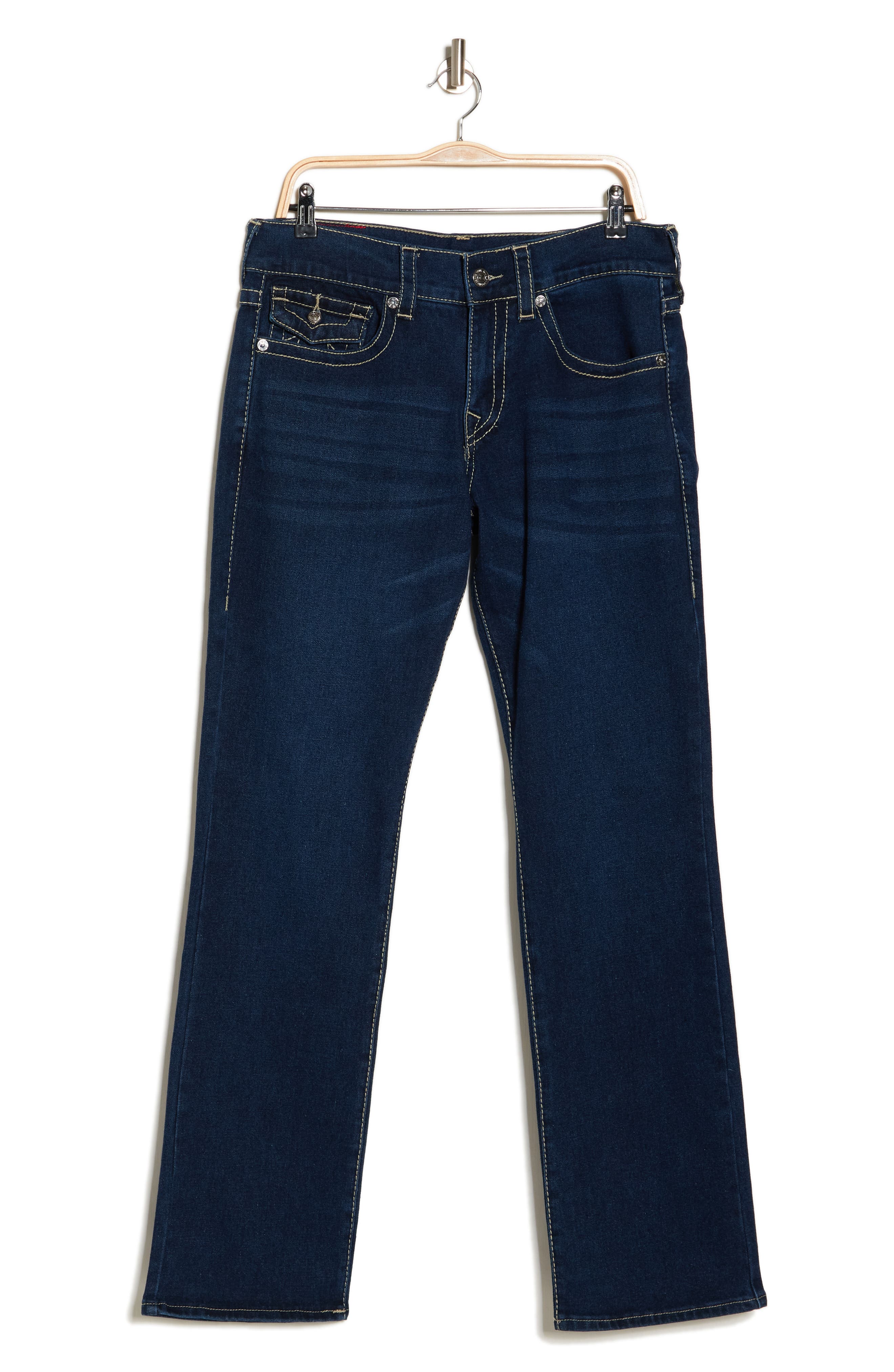 True Religion Brand Jeans Ricky Big T Flap Straight Leg Jeans ...