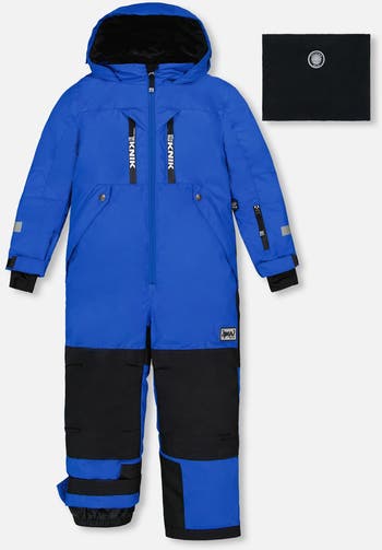 Deux par Deux Big Boy's One Piece Technical Snowsuit Royal Blue | Nordstrom