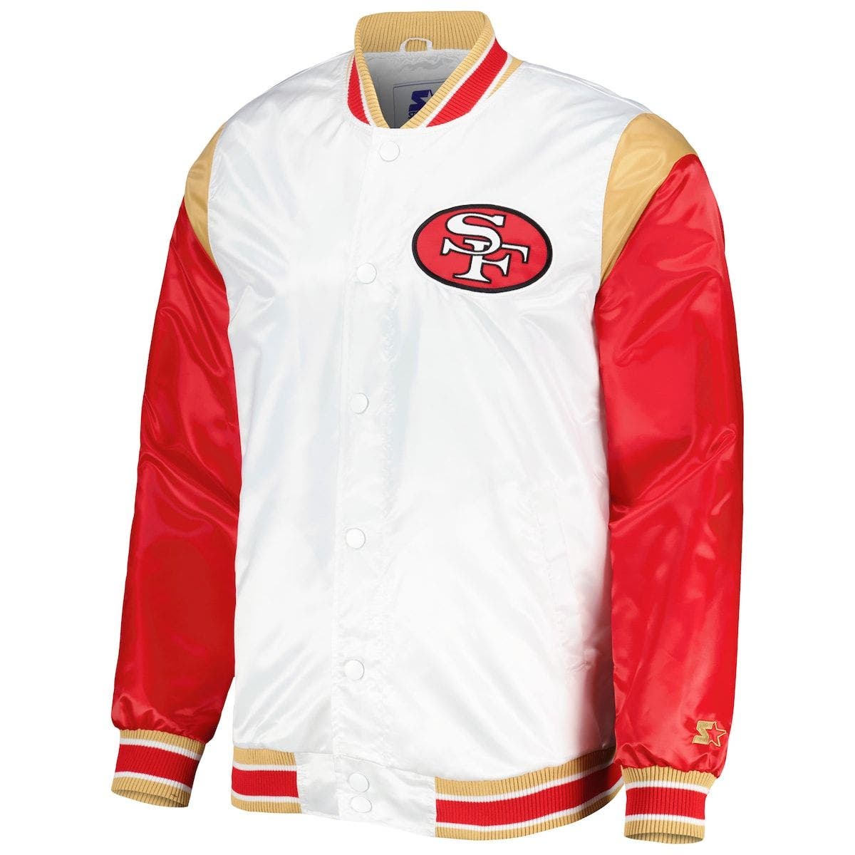 STARTER Men's Starter White San Francisco 49ers Throwback Warm Up Pitch ...