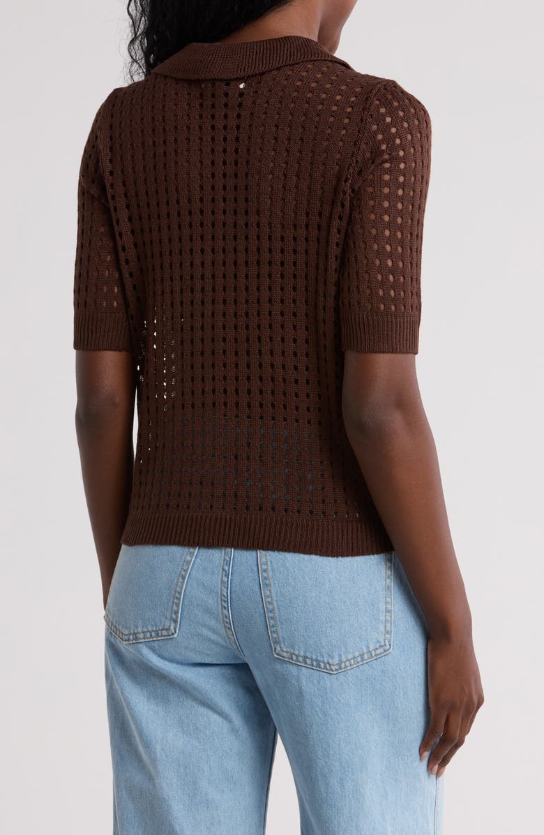 BY DESIGN Zena Short Sleeve Button-Up Cardigan | Nordstromrack