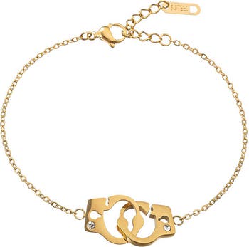 EYE CANDY LOS ANGELES Crystal Handcuff Bracelet | Nordstromrack