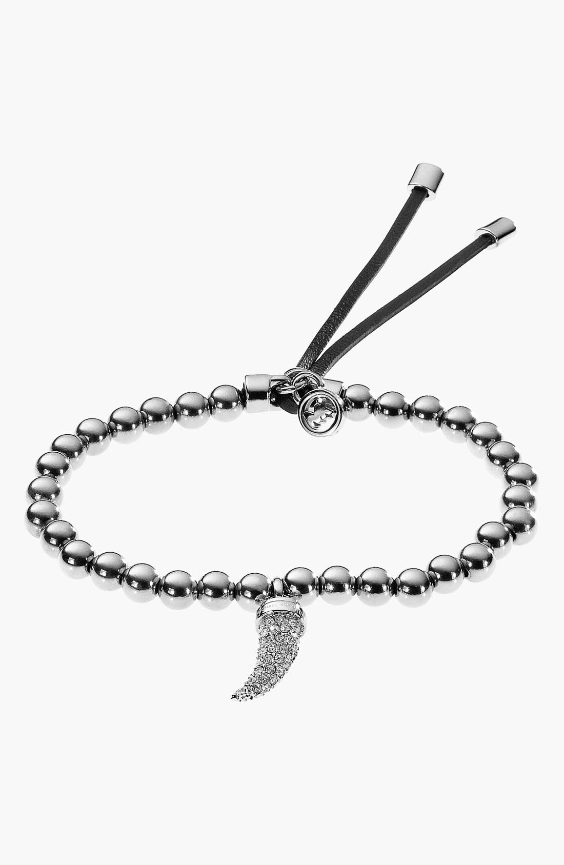 Michael Kors Bead Stretch Bracelet Silver Color 2024 www tofrei