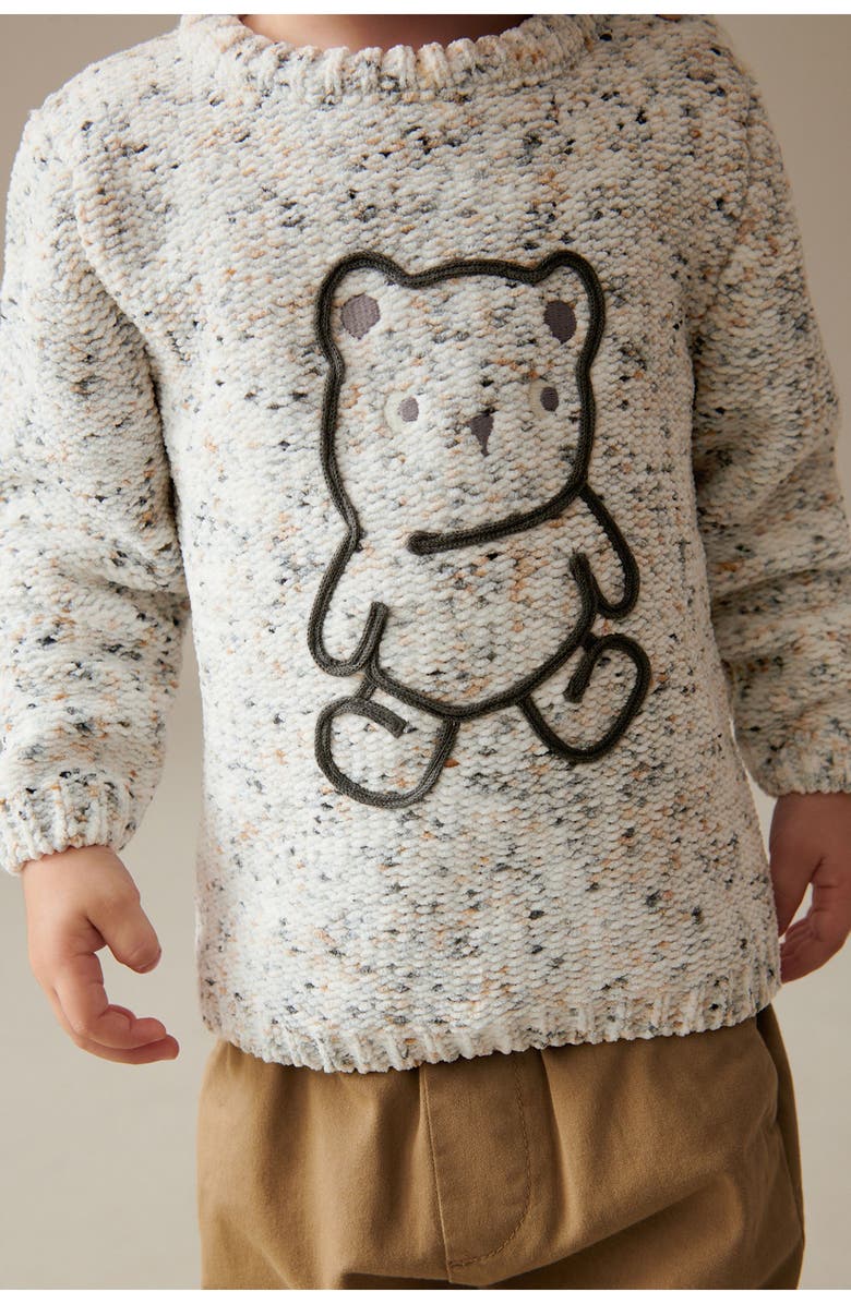 NEXT Kids' Bear Marled Graphic Sweater | Nordstrom