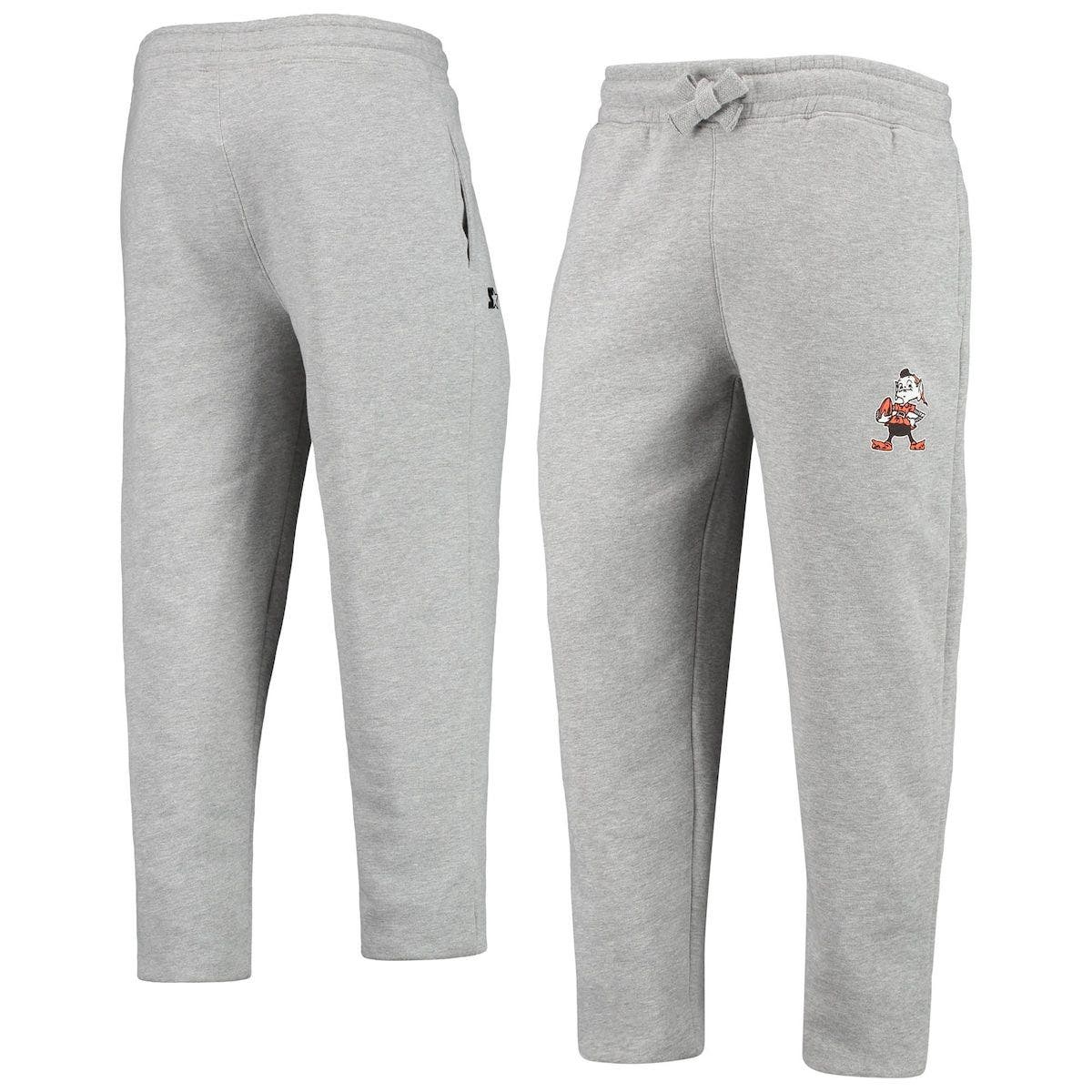 STARTER Men's Starter Heathered Gray Cleveland Browns Team Throwback ...