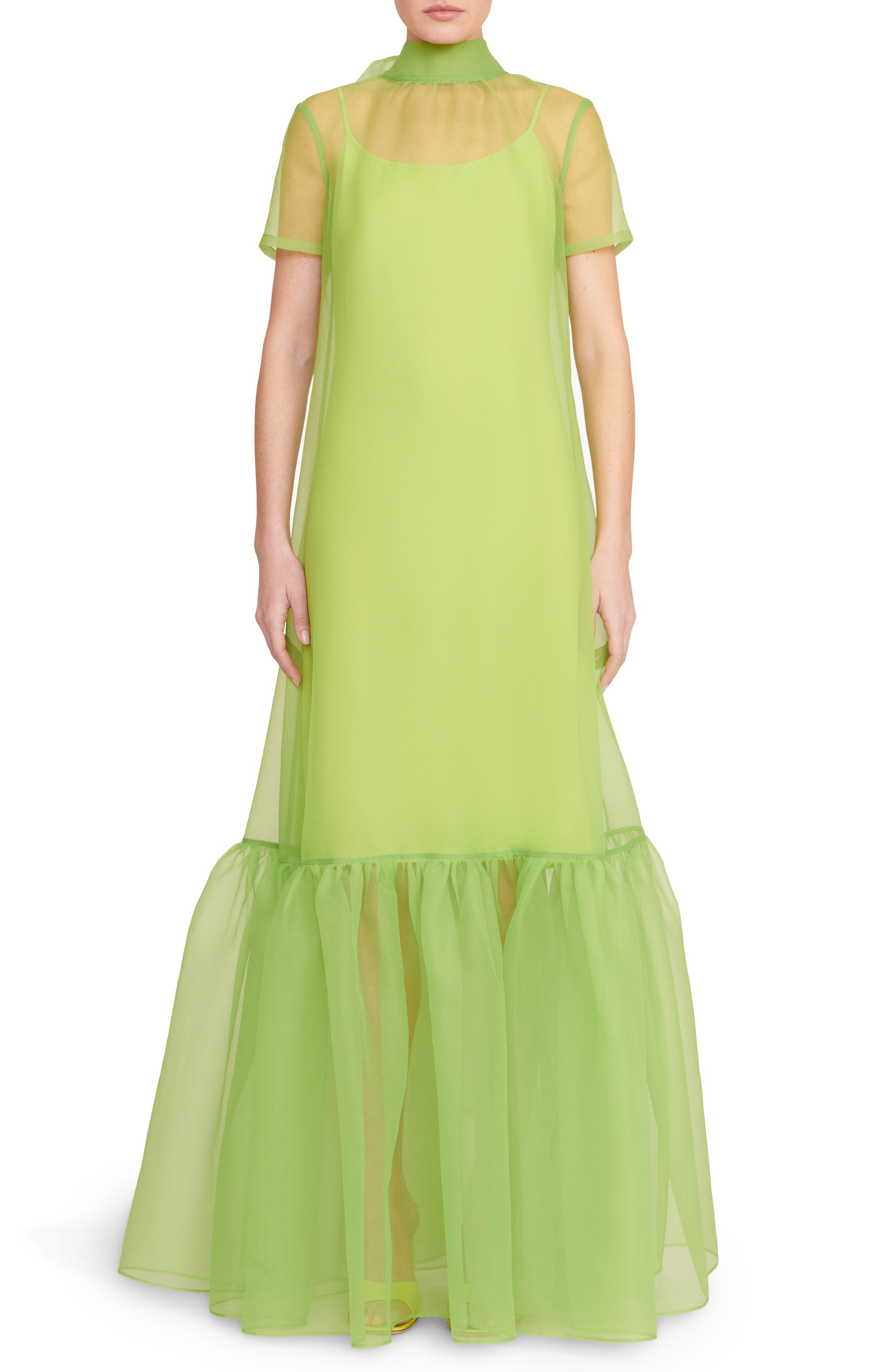 STAUD Calluna Ruffle Hem Dress | Nordstrom