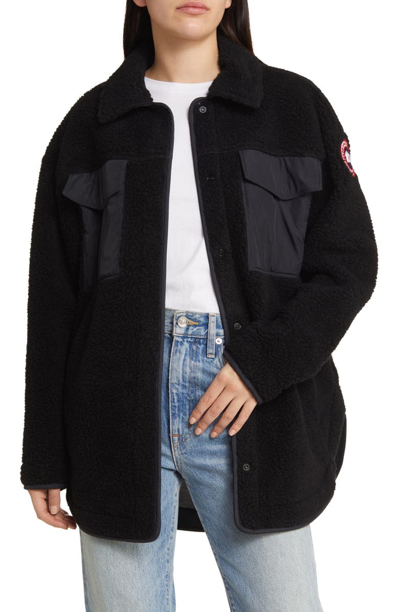Canada Goose Simcoe High Pile Fleece Shacket | Nordstrom