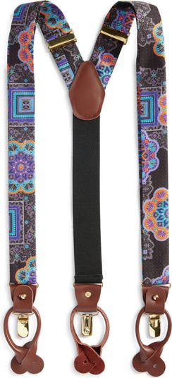 CLIFTON WILSON Paisley Silk Suspenders | Nordstrom