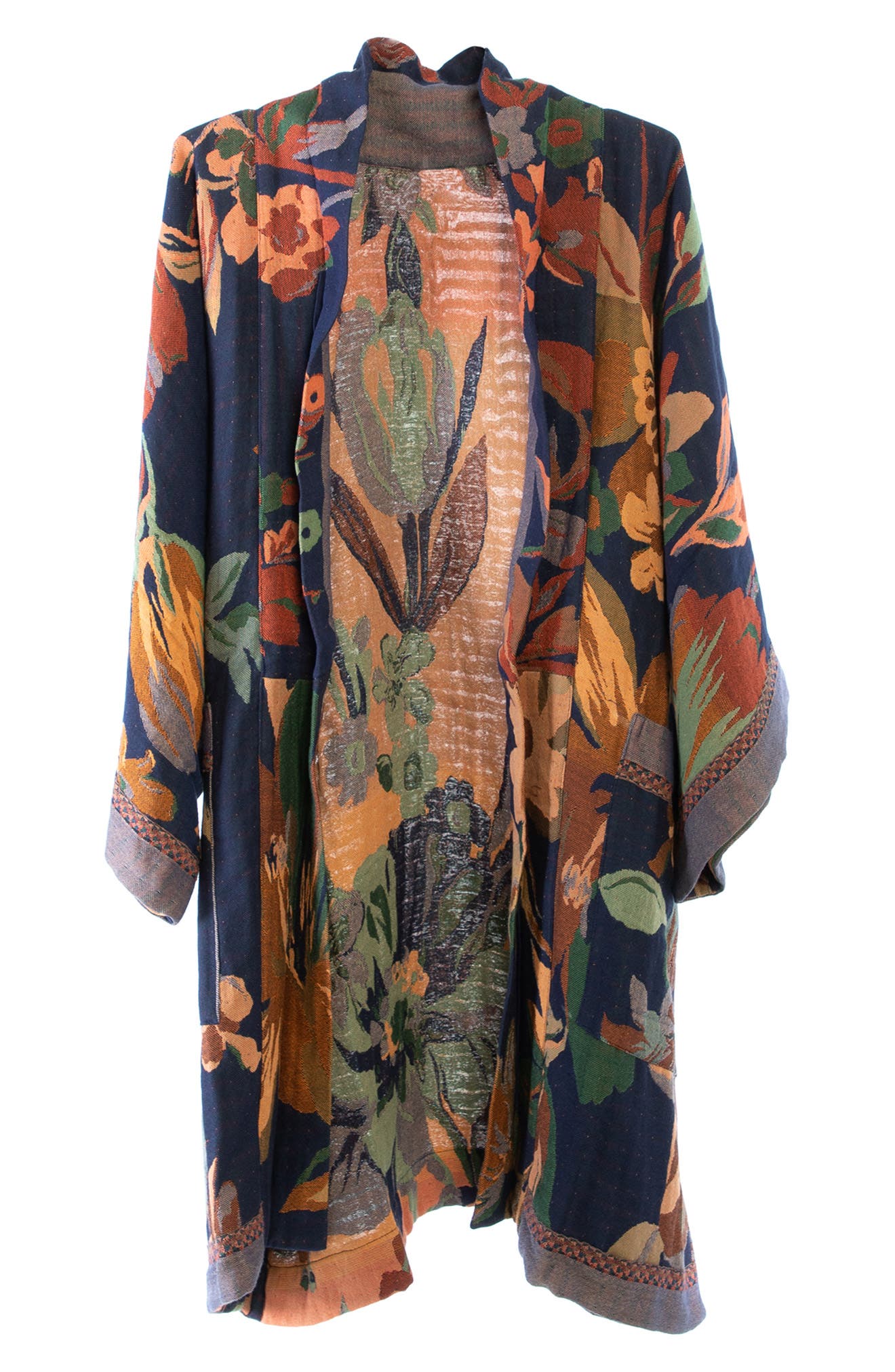 SAACHI Midnight Maple Floral Ruana | Nordstromrack