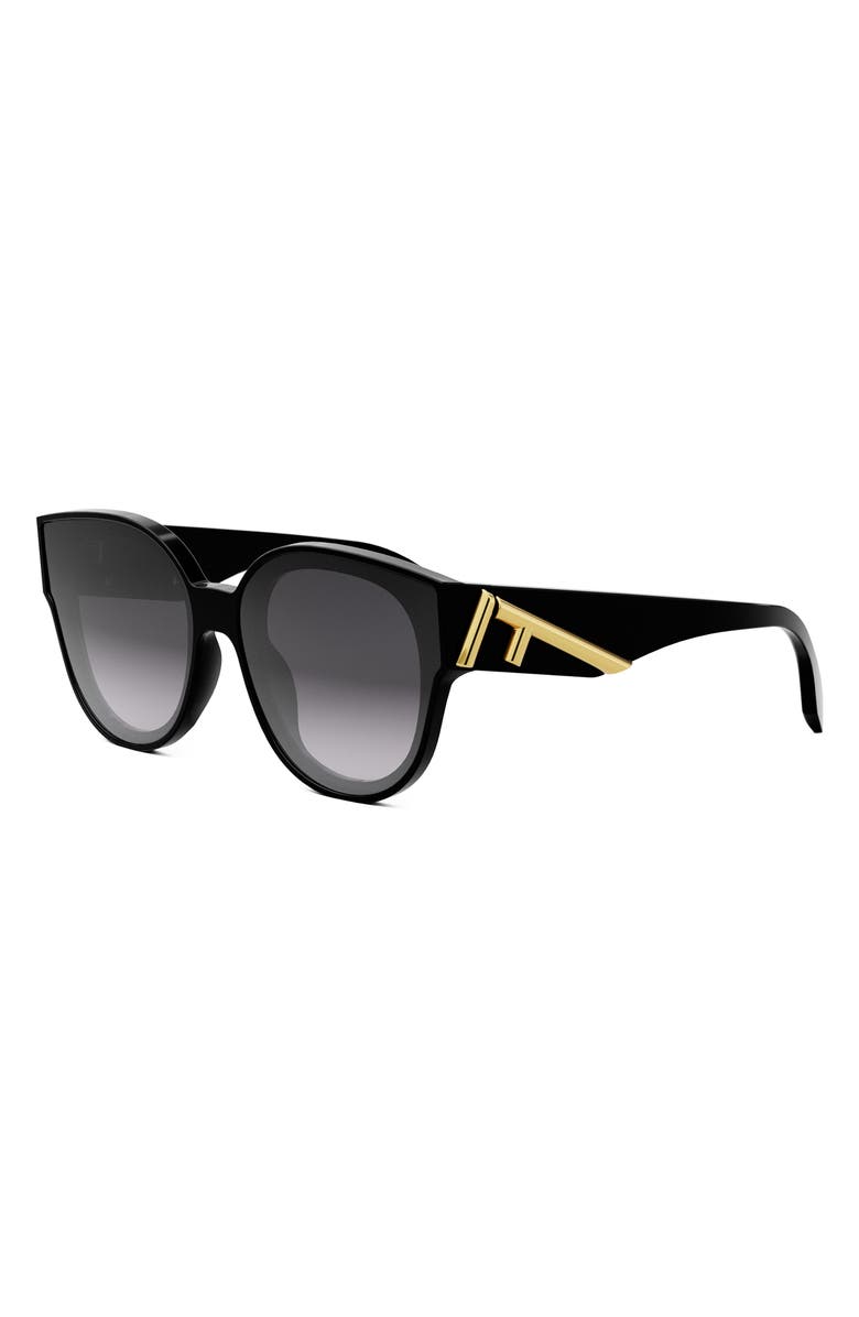 Fendi 'Fendi First 63mm Gradient Oversize Round Sunglasses | Nordstrom