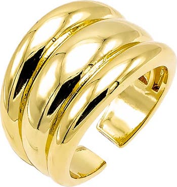 Adina Eden Triple Row Open Adjustable Ring | Nordstrom