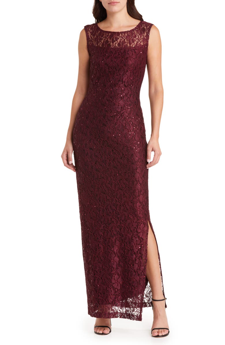 Connected Apparel Stretch Lace Gown Nordstrom