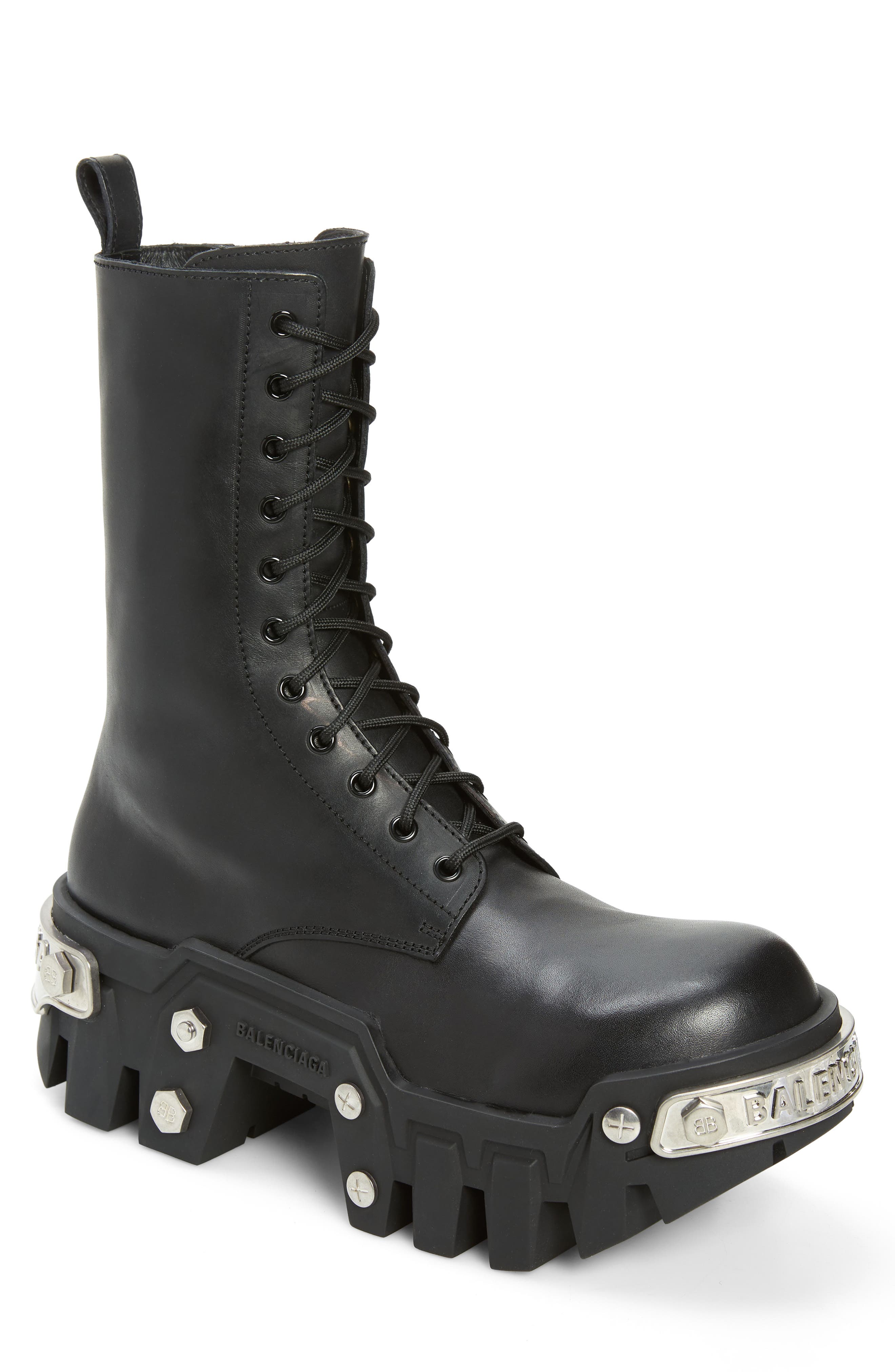 Balenciaga Bulldozer Lace-Up Boot (Men) | Nordstrom