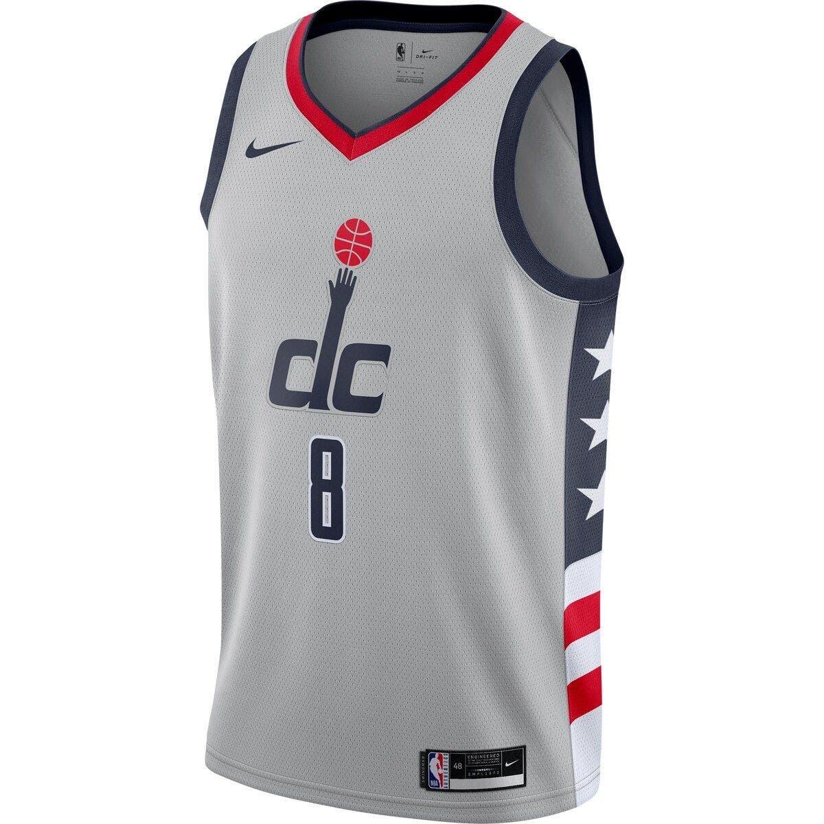 Nike Men's Nike Rui Hachimura Gray Washington Wizards 2020/21 Swingman ...