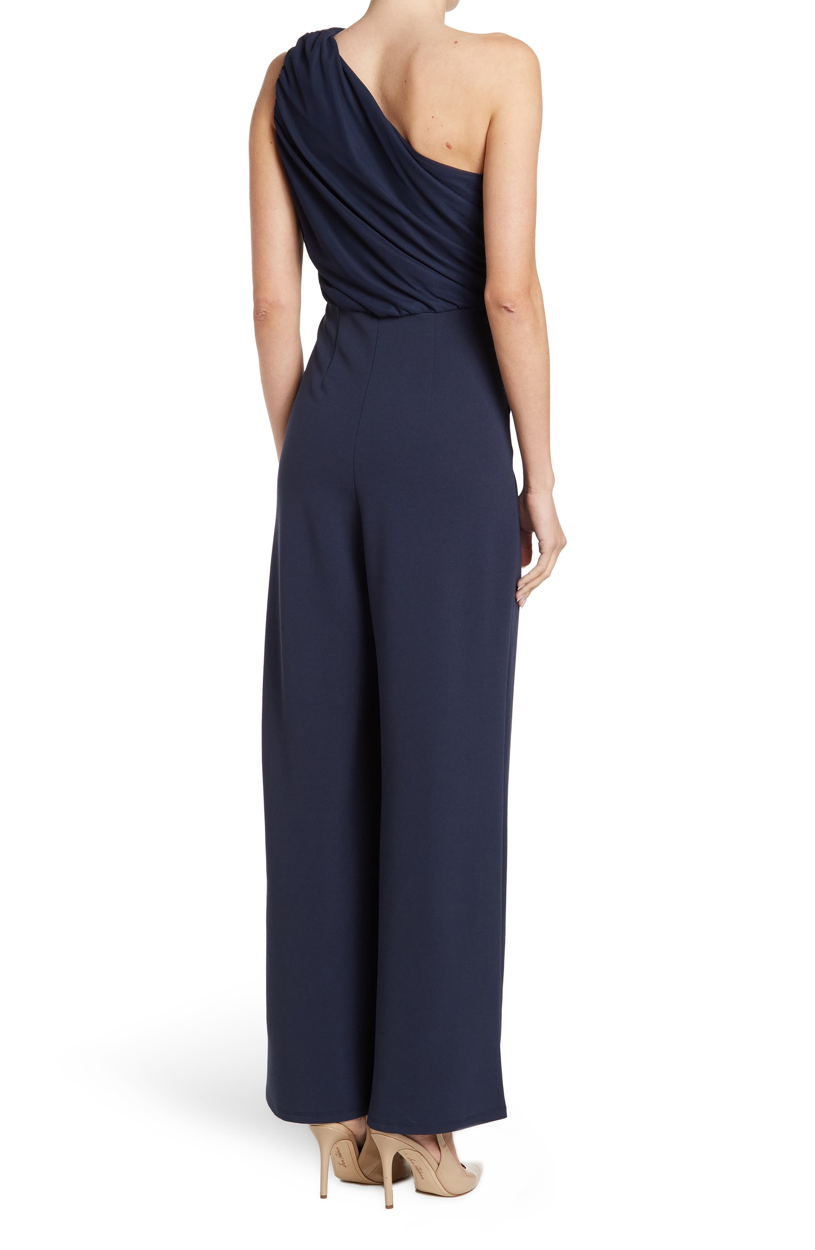 BY DESIGN Ava One-Shoulder Wide Leg Jumpsuit | Nordstromrack