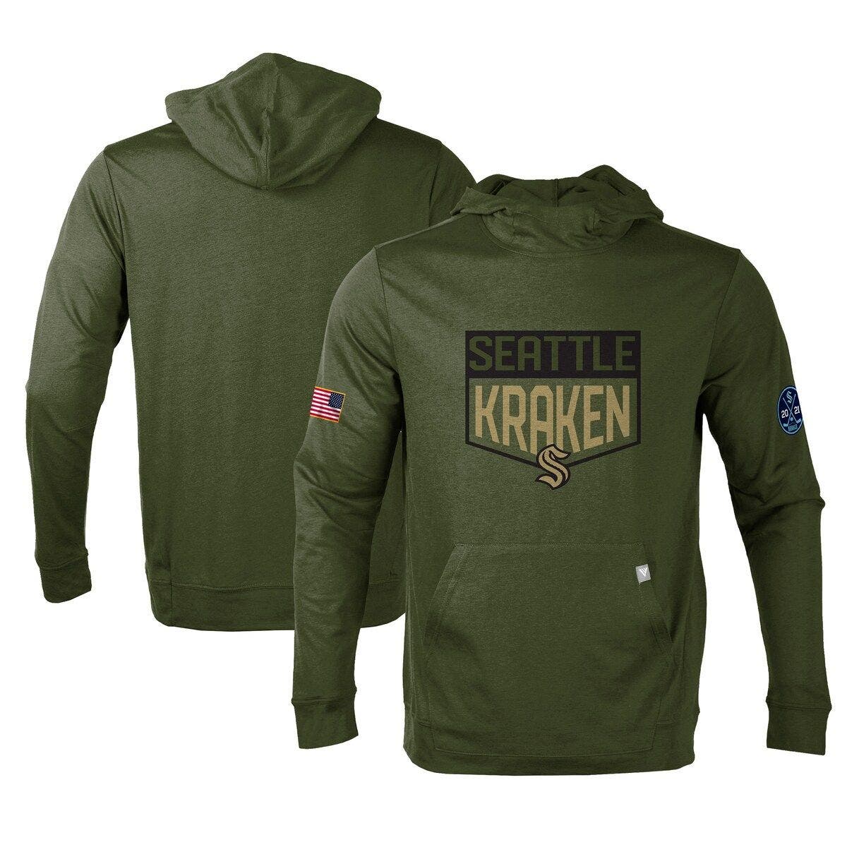 LEVELWEAR Men's Levelwear Olive Seattle Kraken Thrive Tri-Blend ...