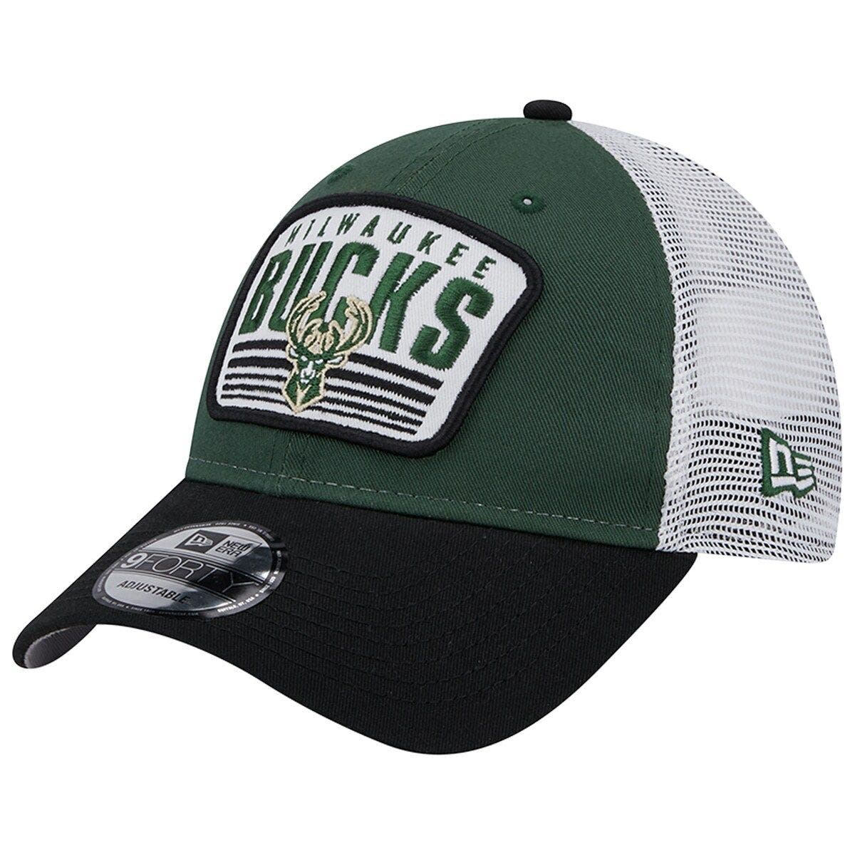New Era Men's New Era Hunter Green Milwaukee Bucks Two-Tone Patch ...