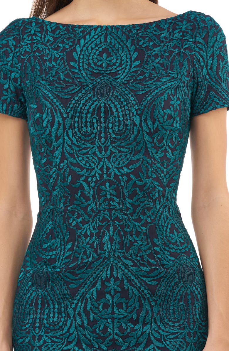 JS Collections Floral Embroidered Cocktail Dress | Nordstrom