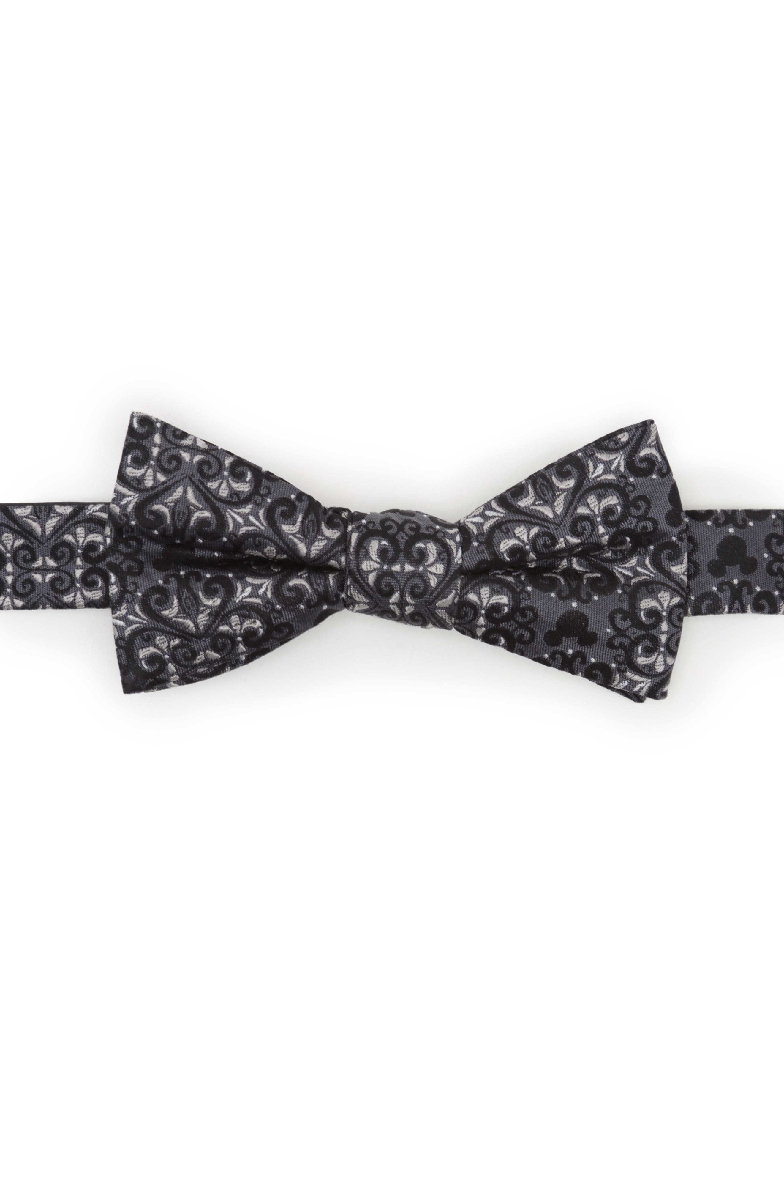 Cufflinks, Inc. x Disney Mickey Mouse Damask Tile Silk Bow Tie | Nordstrom