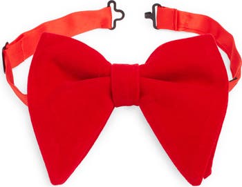 CLIFTON WILSON Red Silk Velvet Bow Tie | Nordstrom