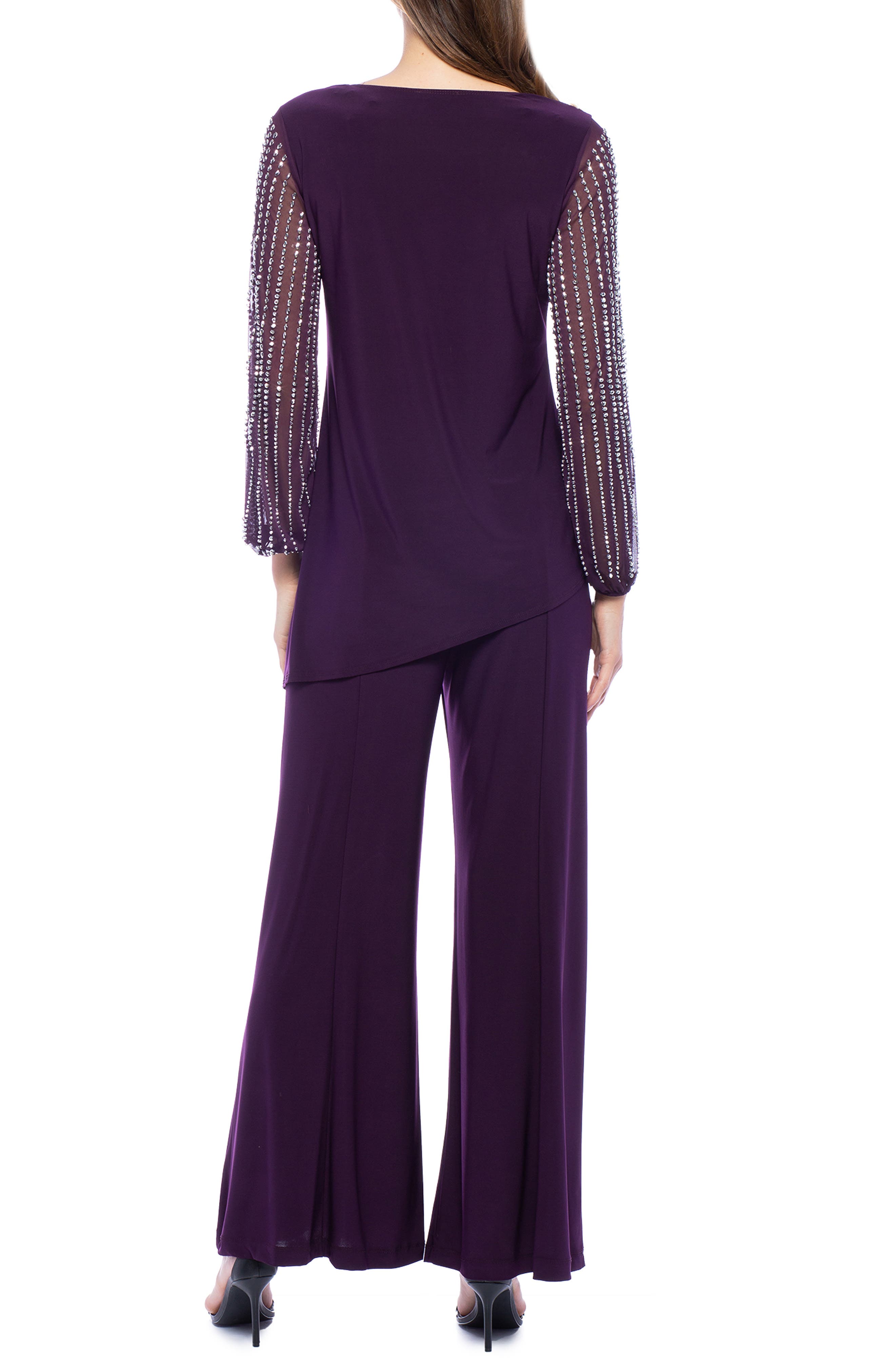 Marina Beaded Sleeve 2-Piece Pant Set | Nordstromrack