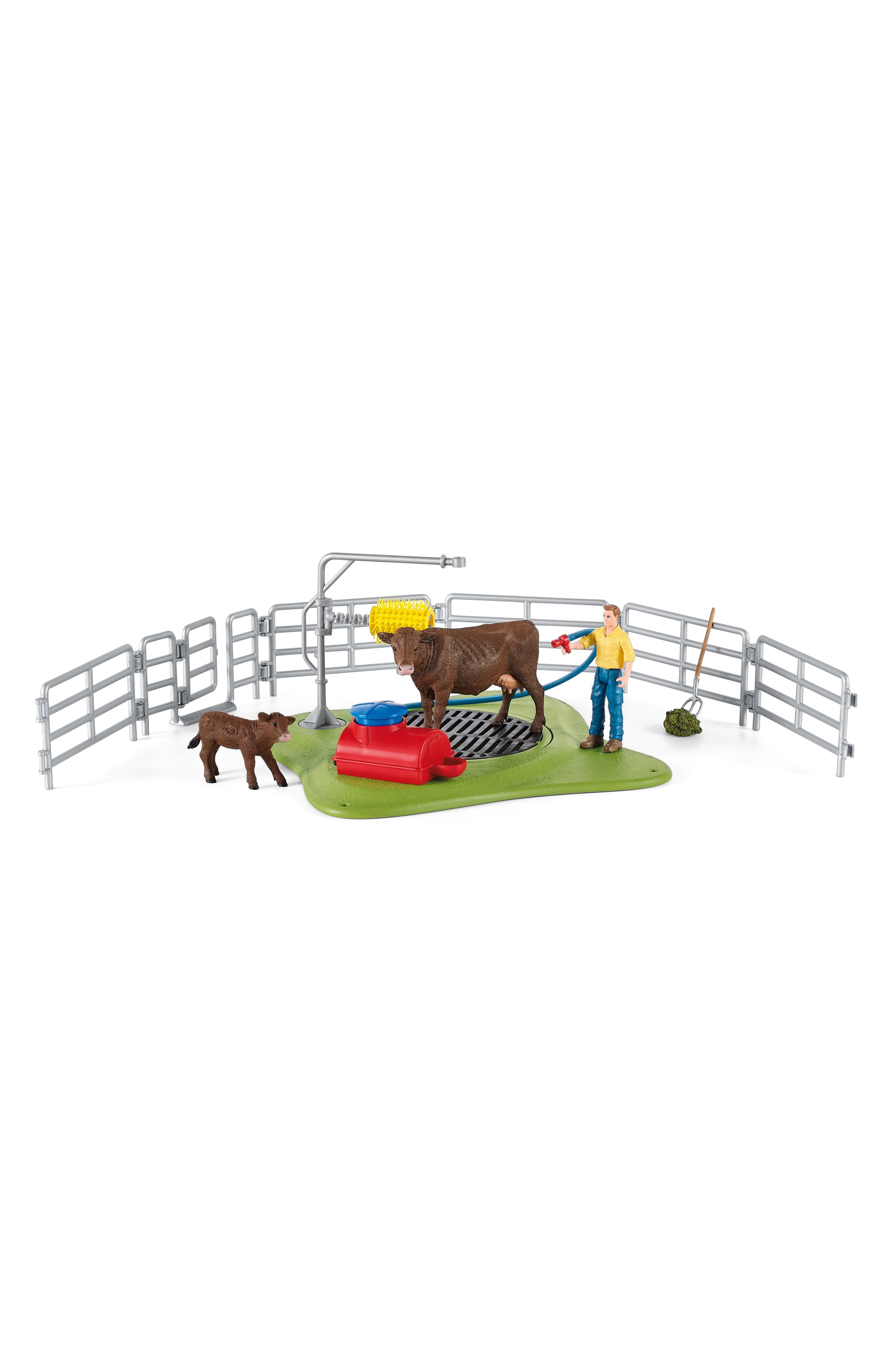 Schleich Farm World Happy Cow Wash Playset | Nordstrom
