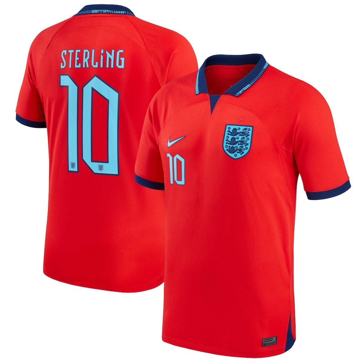 Nike Men's Nike Raheem Sterling Red England National Team 2022/23 ...