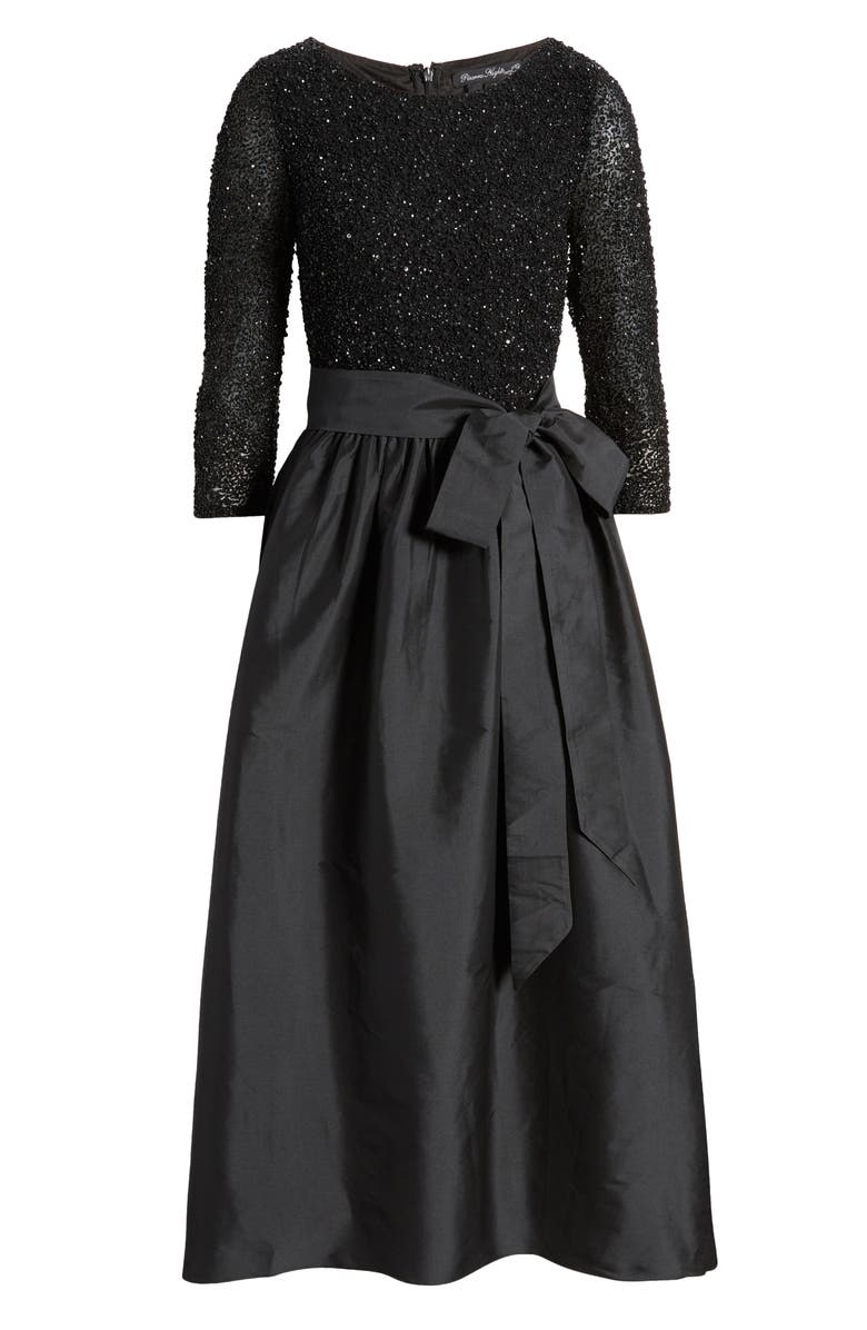 Pisarro Nights Beaded Bodice & Taffeta High-Low Gown | Nordstrom